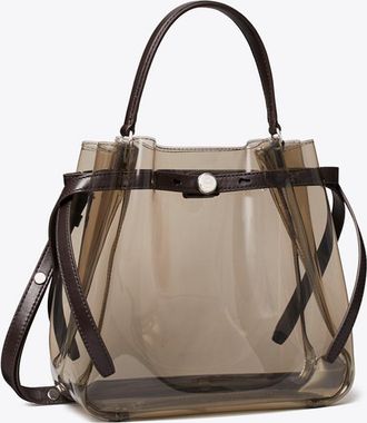 Tory Burch Damen Transparente Romy Bucket Bag
