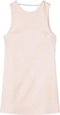 Patrizia Pepe Femme, Tops, Beige, Taille: 42 FR Mini-robe en satin de viscose extensible