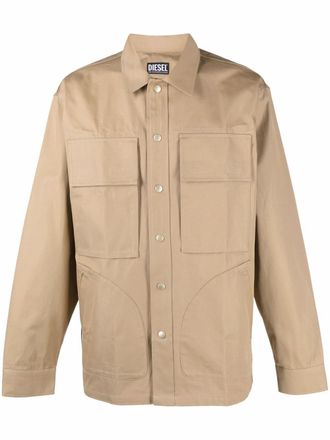 Diesel surchemise &agrave; boutonni&egrave;re - Tons neutres