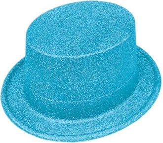 Generic Chapeau de cowboy &agrave; paillettes pour homme et femme - Brillant - Costume de Venise - Accessoire de d&eacute;coration pour bal de fin dann&eacute;e (bleu clair, taill