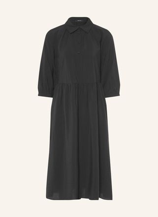 OPUS Hemdblusenkleid Wasinda Mit 3/4-Arm schwarz