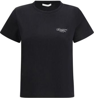 Givenchy Schwarzes Baumwoll-T-Shirt