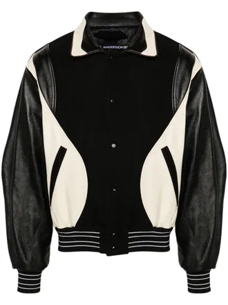 Andersson Bell veste bomber &agrave; design &agrave; empi&egrave;cements - Noir