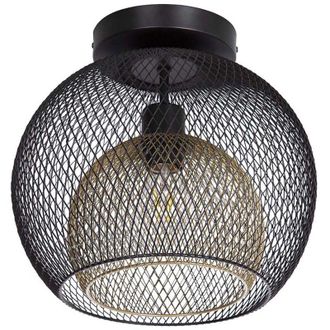 Nowa Nowa - Lampe de plafond Lampe de cuisine Grille Lampe de couloir noir or d 30 cm