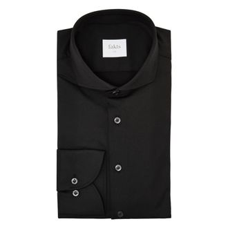 Fakts Slim Fit Freizeithemd Stretch - - Shirts - Herren - Schwarzk - 2XL