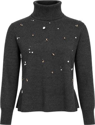 Alpha Studio Pull Col Roul&eacute; - Gris