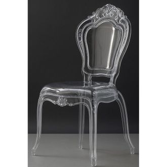 Biscottini International Chaises en polycarbonate Fauteuil en plastique dext&eacute;rieur Chaise de Cuisine et Salon Fauteuils de Salle &agrave; manger et Chambre