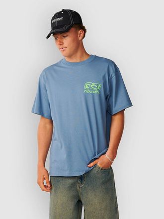 Rip Curl Archive Ripped T-Shirt bluefin