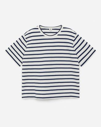 Arket Mittelschweres T-Shirt -Blau