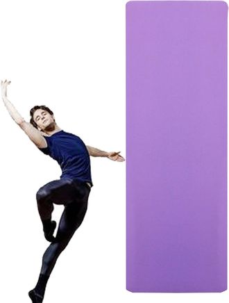 Generic Generische Yoga-Fitnessmatte mit robuster Yogamatte, ohne Lauf, Fitnessmatte mit Schlaufe, für Yoga, Pilates, Heimtraining