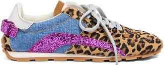 Dsquared2 Femme, Chaussures, Multicolore, Taille: 38 EU Baskets Pony Denim Strass