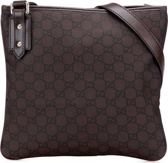Gucci Hobo Bags - GG Canvas Crossbody - Gr. unisize - in Braun - f&uuml;r Damen