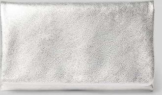 Abro Clutch aus echtem Leder mit Strukturmuster