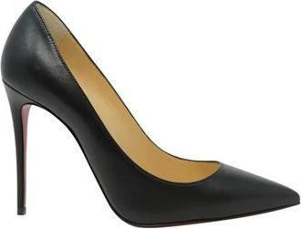 Christian Louboutin Hohe Schuhe - 3191410 Bk01 Black Leather Kate 100 Pumps - Gr. 37,5 (EU) - in Schwarz - f&uuml;r Damen