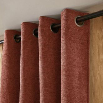 TERRE DE NUIT Rideau occultant polaire 140x240 terracotta Bjorn