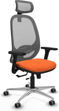 Piqueras y Crespo 24-Stunden-B&uuml;rostuhl mit 3D-Armen, h&ouml;henverstellbare Lendenwirbelst&uuml;tze und h&ouml;henverstellbares Kopfteil und Neigungsverstellung, ausgestattet mit Sync