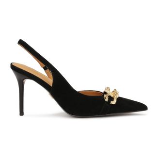 Kazar Elegante Wildlederpumps mit Kette verziert.Dieses Produkt f&auml;llt klein aus. - - Shoes - Damen - Schwarzk - 38 EU