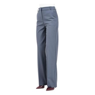 Patrizia Pepe Femme, Pantalons, Gris, Taille: 40 FR &Eacute;l&eacute;gant Pantalon Gris Coupe Droite