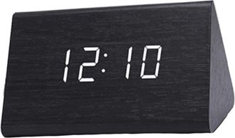 Artibetter Herrenuhren Intelligente Uhr Tischuhr Moderne Uhr Holzuhr LED Wecker