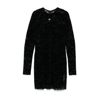 Givenchy Mini-Kleid mit botanischem Motiv - - Dresses - Damen - Schwarzk - M