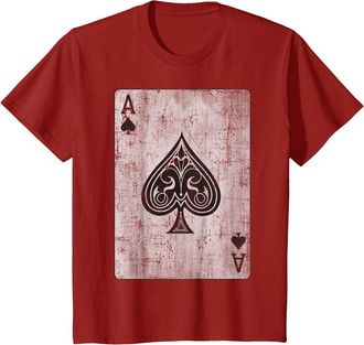 Trendy Apparel Ace Of Spades Card Gambling Poker Vintage T-Shirt