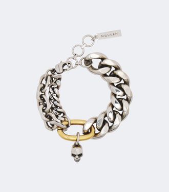 Alexander McQueen Bracelet cha&icirc;ne Skull