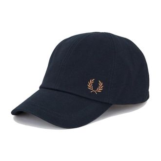 Fred Perry Klassische Piqu&eacute; Baumwollkappe - - Accessories - Damen - Blau - ONE SIZE