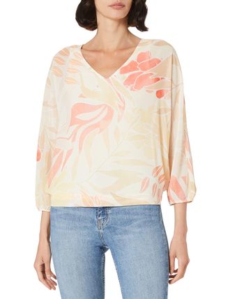 Comma Damen 601.10.105.10.100.2100294 Bluse, 20B2 orange, 36