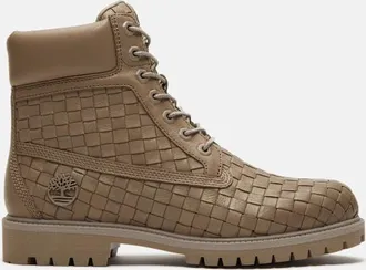 Timberland Textured Premium 6-Inch Boot f&uuml;r Herren in Gr&uuml;n, Herren, Gr&uuml;n, Gr&ouml;&szlig;e