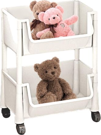 Generic Rollwagen - 3 mobile Regal-Organizer | Perfekt vielseitig f&uuml;r B&uuml;cher, Schulbedarf, Snacks und Bastelbedarf, schmales Design f&uuml;r die