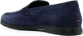Kiton Mens Tonal-Stitching Almond-Toe Loafers Aw23 M