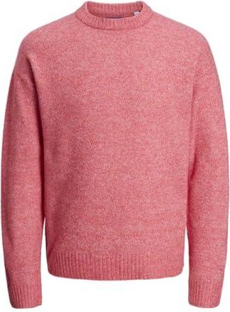 Jack & Jones Jjesoho Ollie Knit Crew Neck Sn, Rose Fuchsia, L Homme