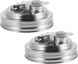 DOITOOL 2 St&uuml;ck Ausgie&szlig;deckel aus Edelstahl 304 Luftdichter Weithals Einmachglas Deckel Lebensmittelecht mit Klappverschluss f&uuml;r Zuhause und K&uuml;che