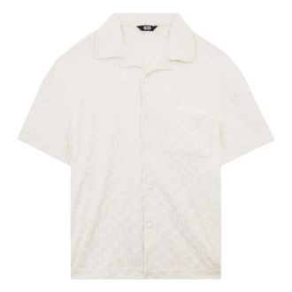 GCDS Terry Monogram Shirt - - Shirts - Herren - Wei&szlig; - L