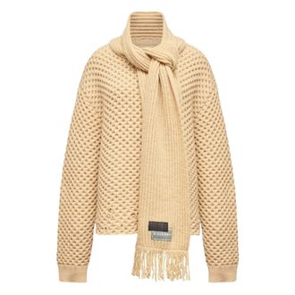 Maison Margiela Pulls &agrave; col rond - Femme - Pulls - Beige - Taille: 40 FR