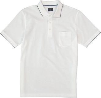Olymp Kurz&auml;rmeliges Poloshirt - - Tops - Herren - Wei&szlig; - 3XL