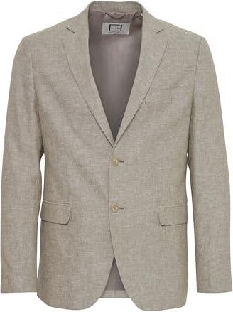 Casual Friday CFBille 0144 Linen Mix Blazer pour homme Doublure lisse Col à revers 55 % lin 45 % coton Coupe ajustée, Mermaid Melange (1706181), 46