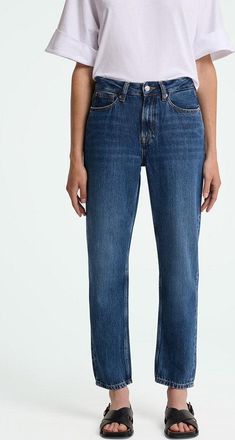 Kings of Indigo Kings of Indigo Damen vegan Jeans Caroline Lewisborow Mid Washed Blue