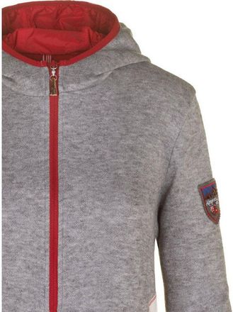 Almgwand Kapuzenstrickjacke Moosberg Kuschelig weiche Kapuzenjacke im Slim Fit mit Cashmere-Touch und
