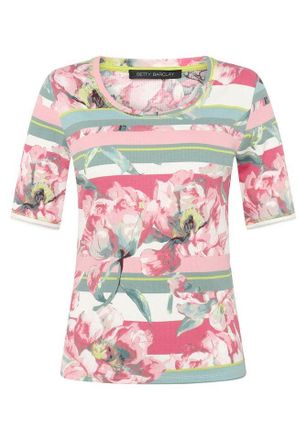 Betty Barclay Kurzarmshirt Damen mit Rippenstruktur (1-tlg)