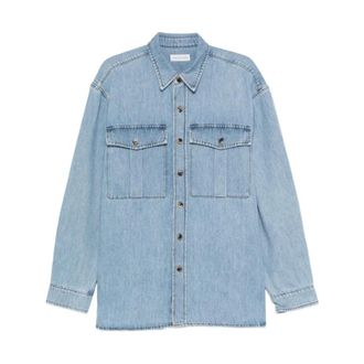 Dries Van Noten Homme, Vestes, Bleu, Taille: XL Chemise en denim Calendos