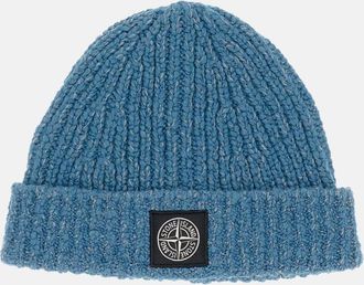 Stone Island Fancy Yarn Mouliné Woll-mütze