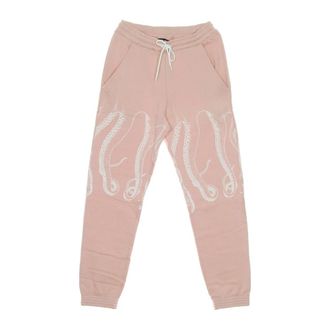 Octopus Wei&szlig;/Rosa Trainingsanzug Sweatpants Damen - - Trousers - Damen - Rosa - L