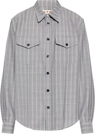 Marni Homme, Chemises, Gris, Taille: L Chemise &agrave; Carreaux