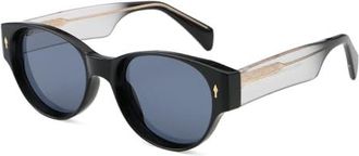 Generic Lunettes De Soleil &Agrave; Monture Ronde For Hommes Et Femmes, Tendance, Shopping, Prise De Photo, Sport, Vacances En Plein Air(Blue)