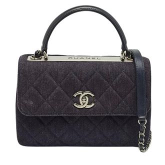 Chanel Sac &agrave; main vintage Pre-owned - Femme - Pre-owned - Bleu - Taille: ONE Size