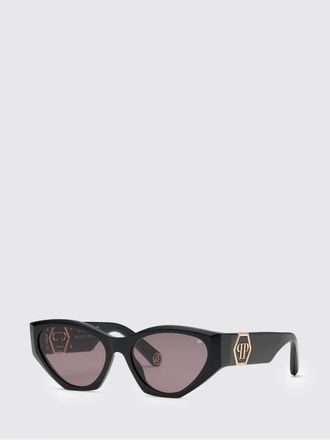 Philipp Plein Lunettes de soleil ail-de-chat en ac&eacute;tate &agrave; monture ovale