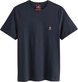Parajumpers Homme, Tops, Bleu, Taille: M Patch T-Shirt