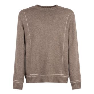 Giorgio Armani Woll- und Kaschmirpullover - - Knitwear - Herren - Beige - XL