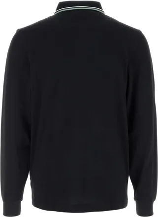 Fred Perry Mens Navy Blue Piquet Polo Shirt Nvyecruslvrblu Exterior: Cotton T-shirts And Polos